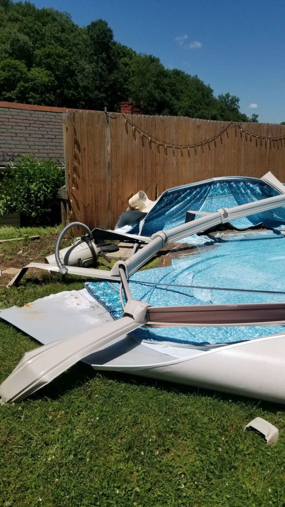 Grindstone pool collapse sends propane tank into nearby house - Herald ...